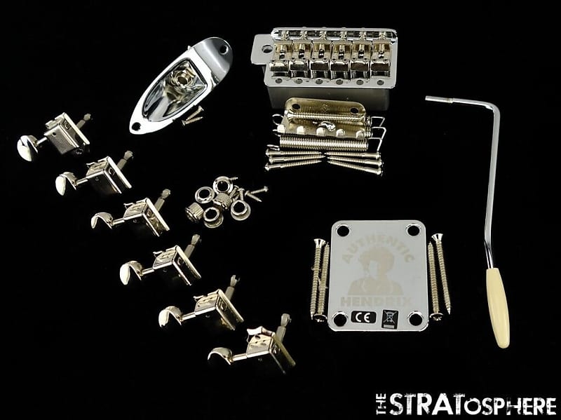 Fender Jimi Hendrix Strat HARDWARE SET TREMOLO TUNERS JACK | Reverb