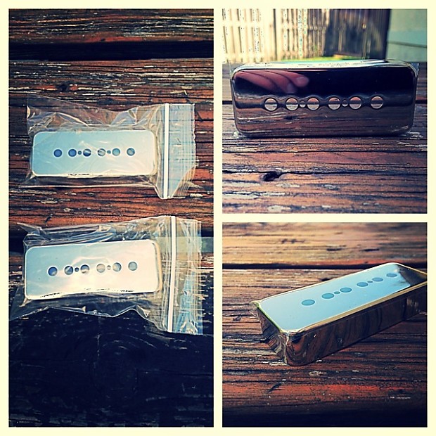 Nickel Silver Plated P90 Pickup Covers | Reverb