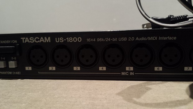 Tascam US-1800 8 Mic Pre USB Interface | Reverb