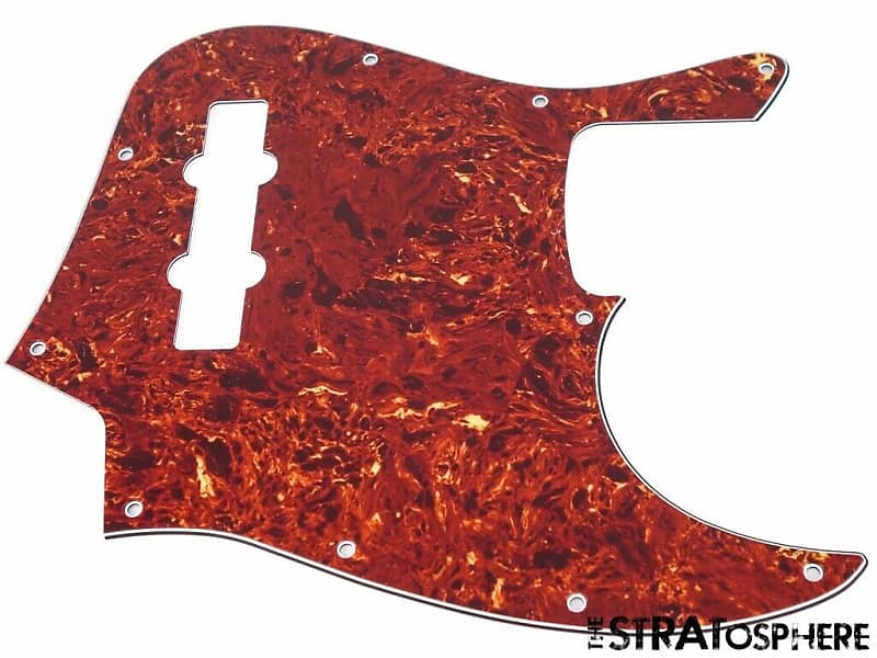 * NEW Brown Tortoise PICKGUARD for Fender Jazz Bass 3 Ply | Reverb