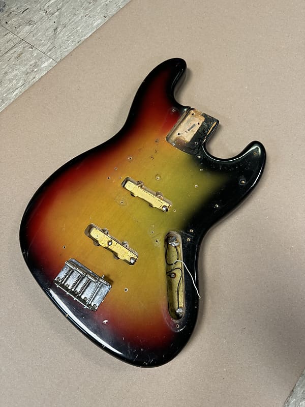 Fender Jazz Bass Body 1970 to 1971 - Sunburst | Reverb