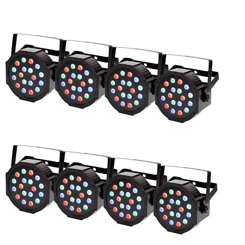 18 X 3W Led Dj Par Lights 54W Rgb Par64 For Stage Party Show | Reverb