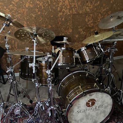Schagerl Brass Series Drum Set (shell set) Dark Vintage | Reverb