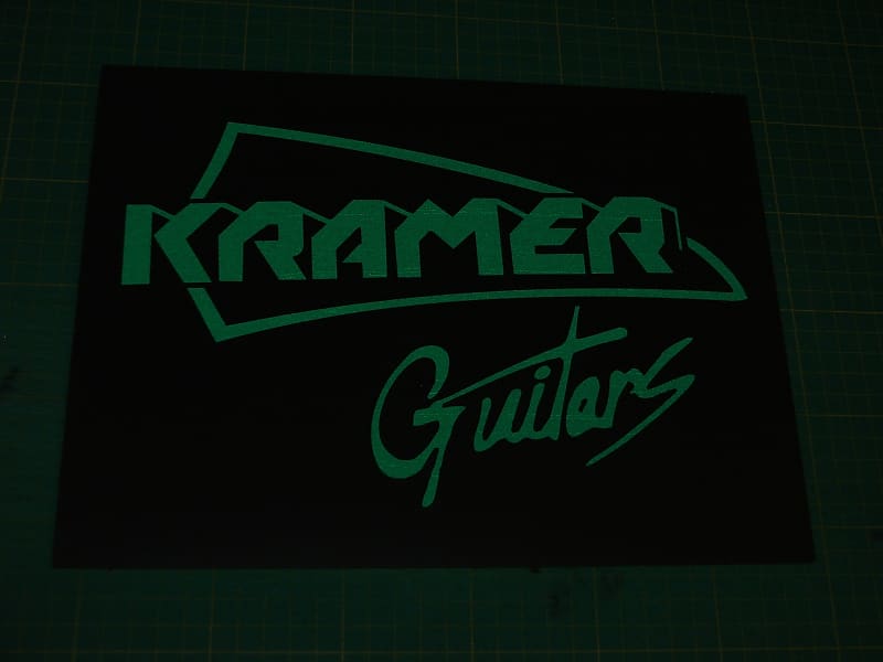 Kramer Reflective 12"x9" PVC wall sign.... Black... | Reverb