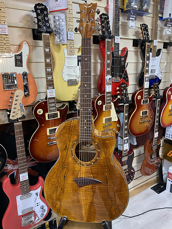 Dean AXS Exotic Cutaway A/E Spalt 2019 - Natural Spalted | Reverb