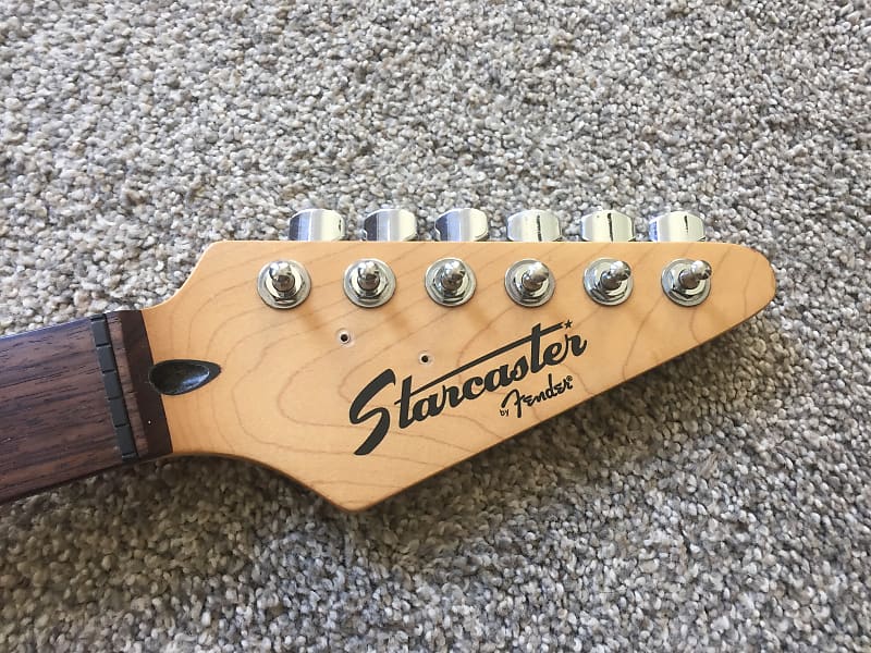 Fender Starcaster rosewood arrowhead neck with tuners | Reverb