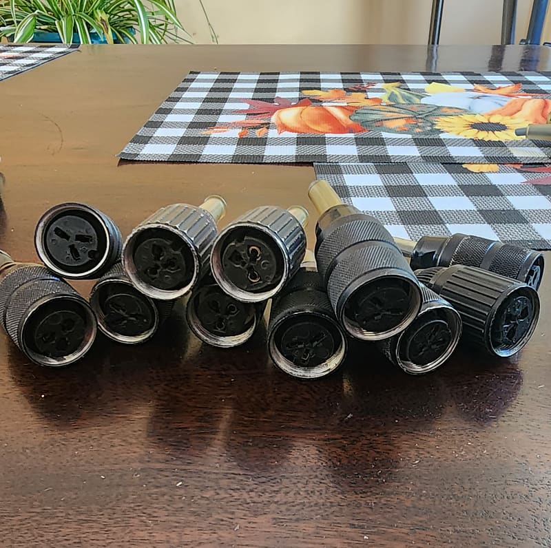 Telefunken AKG Neumann 3 Pin Large Tuchel Female Connectors | Reverb