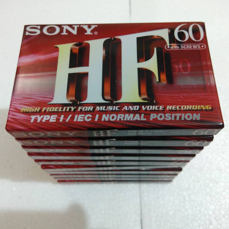 10 Sony HF Blank Audio Cassette Tapes - Sealed | Reverb