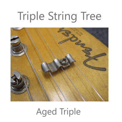 Three String Tree, String Retainer (Aged Nickel) | Reverb