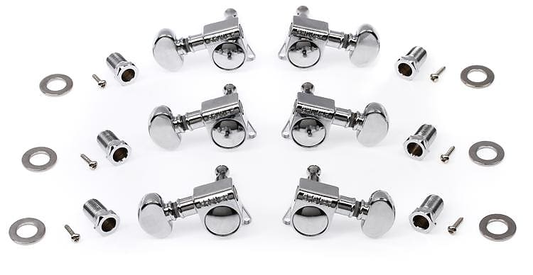 Grover 305C Mid-Size Rotomatic Tuners - 3+3 - Chrome (3-pack) | Reverb