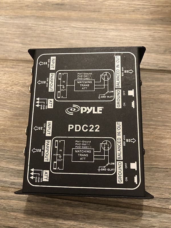Pyle Stereo DI Direct Box PDC22 | Reverb