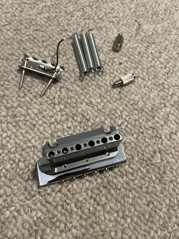 Squier Stratocaster 2-Point Bridge Assembly Chrome | Reverb