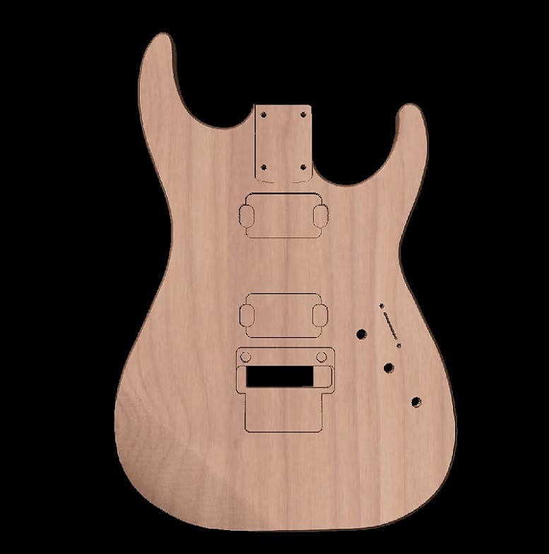 Custom Made To Order Unfinished 2 Piece Alder SS Guitar Body | Reverb