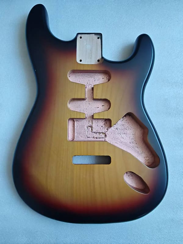 HSS Alder Wood Guitar Sunburst Strat Stratocaster Style Body | Reverb