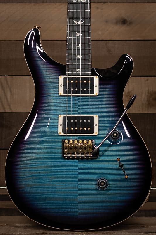 PRS Custom 24, 10 Top, Aqua Blue Burst, Custom Color | Reverb