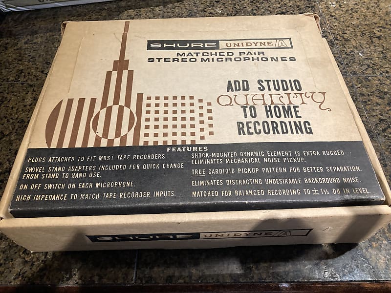 Very Rare 1960’S Matched Pair Shure 580SA Microphones | Reverb