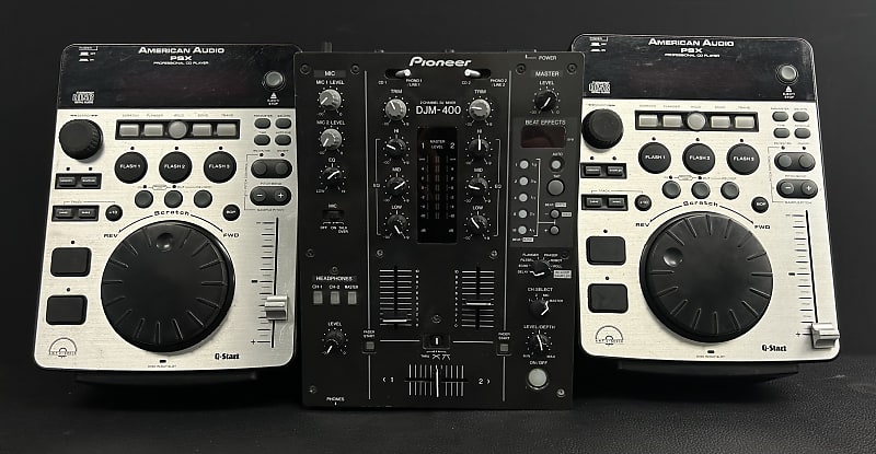 Pioneer & American Audio DJM-400 Mixer, PSX Pro CD Players x2 | Reverb