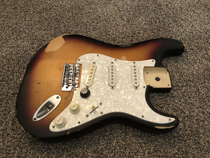 Loaded Fender Squier Heavy Relic Stratocaster Strat Body | Reverb