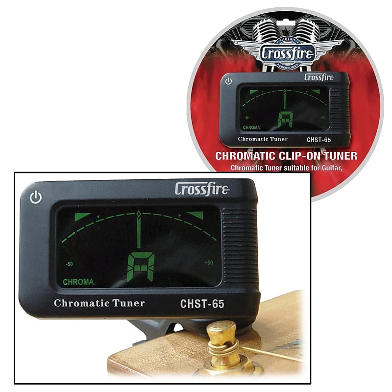 Crossfire CHST-65 Chromatic Clip-On Headstock Tuner | Reverb