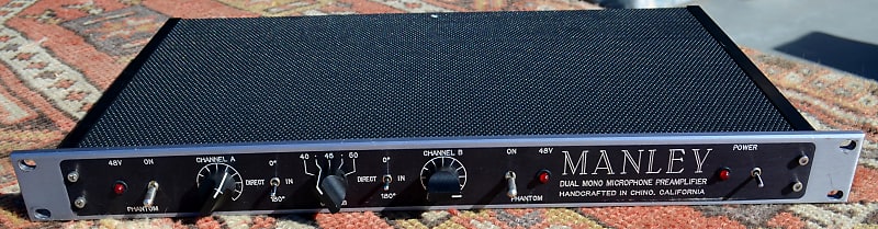 Classic Manley dual channel microphone preamp | Reverb