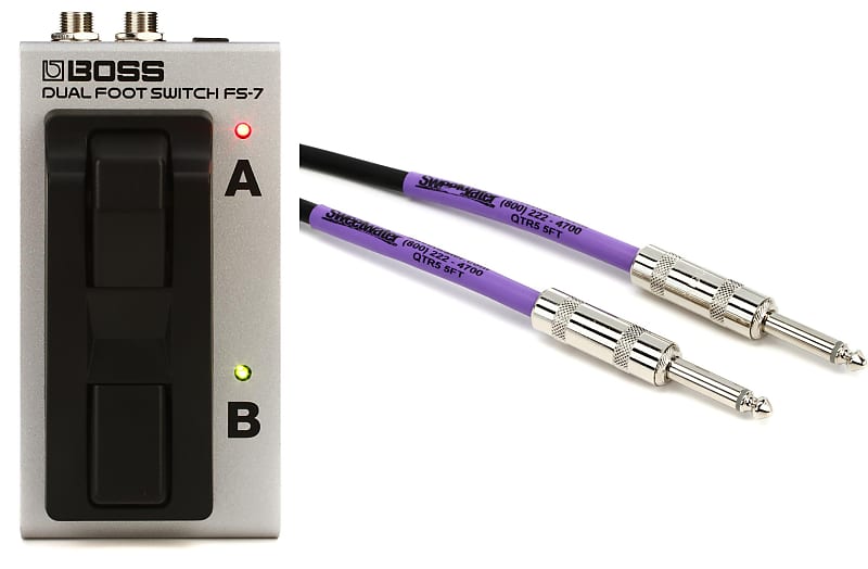 Boss FS-7 Dual Foot Switch Bundle with Pro Co EG-5 Excellines | Reverb