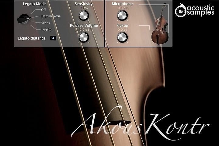 New AcousticSamples AkousKontr Upright Bass Mac/PC Software | Reverb
