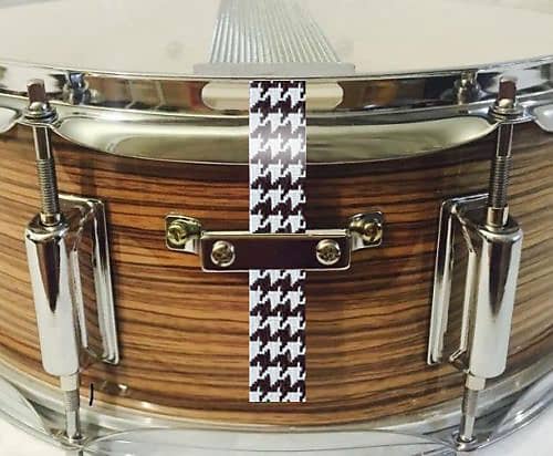 2x SnareFlair Snare Drum Percussion Straps Houndstooth Black | Reverb
