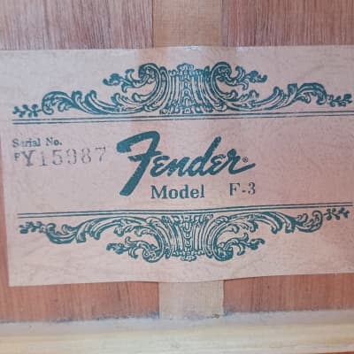 Rare Fender F3 Korea 1981 - MIK w/ hard case Gloss natural | Reverb