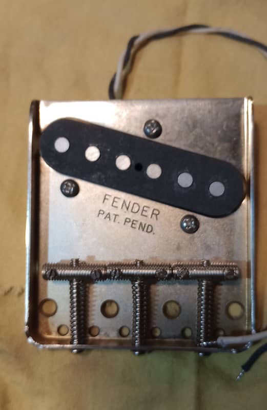 Fender Vntge Tele Bridgeplate, Bootstrap pup, & Control Plate | Reverb