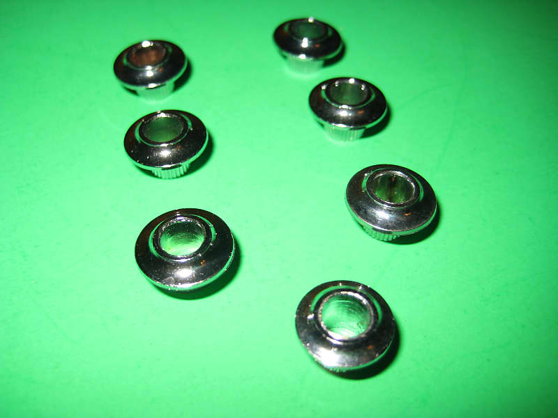Harmony Chrome Machine Head Bushings for Vintage Style | Reverb