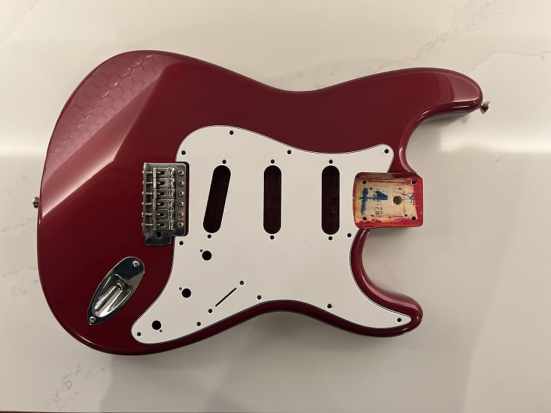 Squier Stratocaster body Maroon MIM? | Reverb