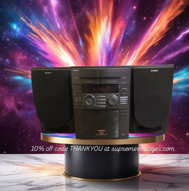 SONY MHC-F50 cassette deck Mini Hi-Fi 50 Plus 1 CD Player | Reverb