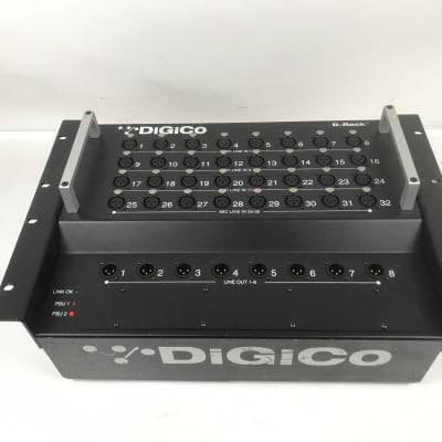 DiGiCo D-Rack 32 x 8 Cat6 Analog I/O Stage Box | Reverb
