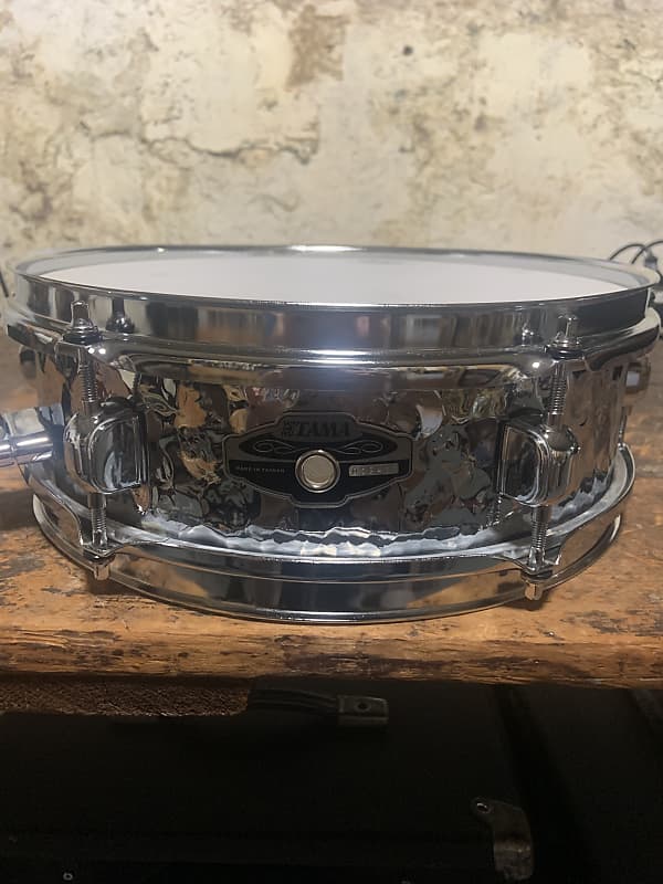 Tama 13” x 4” hammered popcorn snare 1990s-2000s - chrome | Reverb