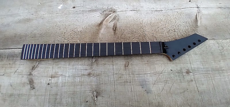 24 Steel Fret No Inlay Shred guitar Neck Replacement Canadian | Reverb