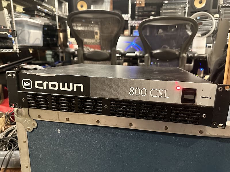 Crown 800 CSL Professional Audio Amplifier Electronic Stereo | Reverb