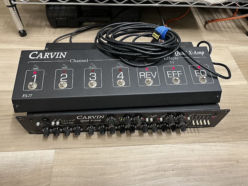 Carvin Quad X Guitar Preamplifier w footswitch | Reverb
