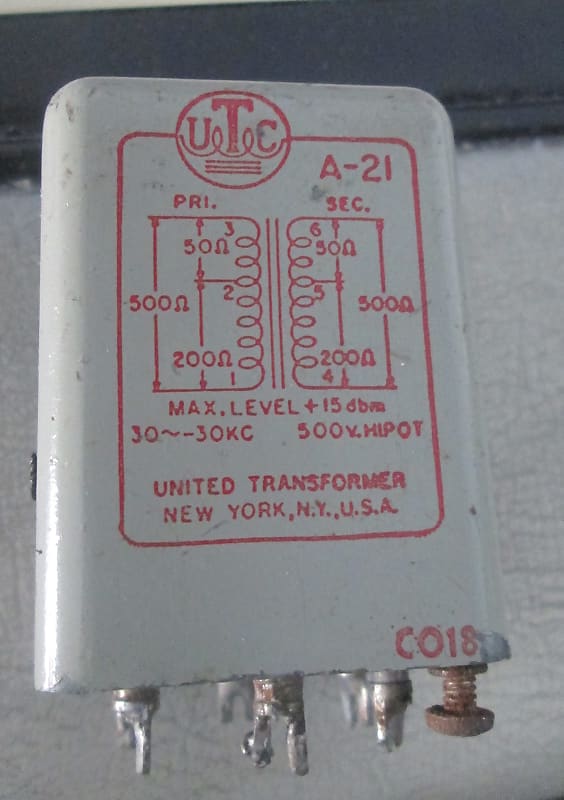 UTC Audio Transformer A21 | Reverb UK