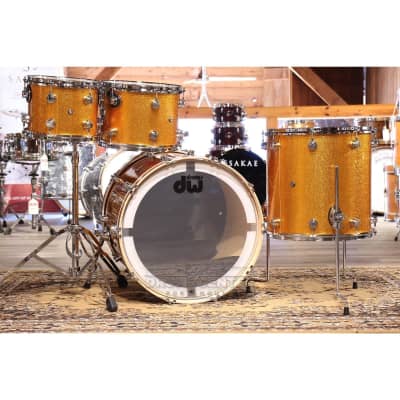DW Performance 4pc Drum Set Gold Sparkle | Reverb