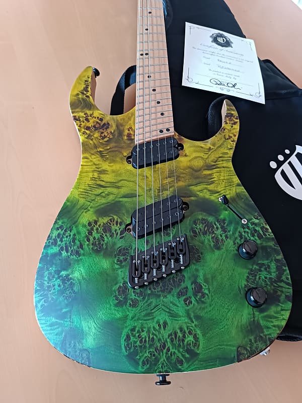 Overload Custom Guitars Raijin 6 multiscale fanfrets | Reverb