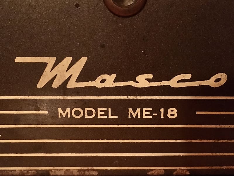 Masco ME 18 1950s-60s Vintage tube head | Reverb