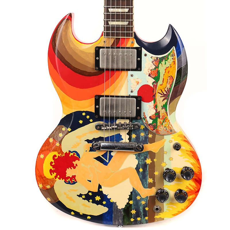 Epiphone SG Standard Homemade The Fool Artwork | Reverb UK