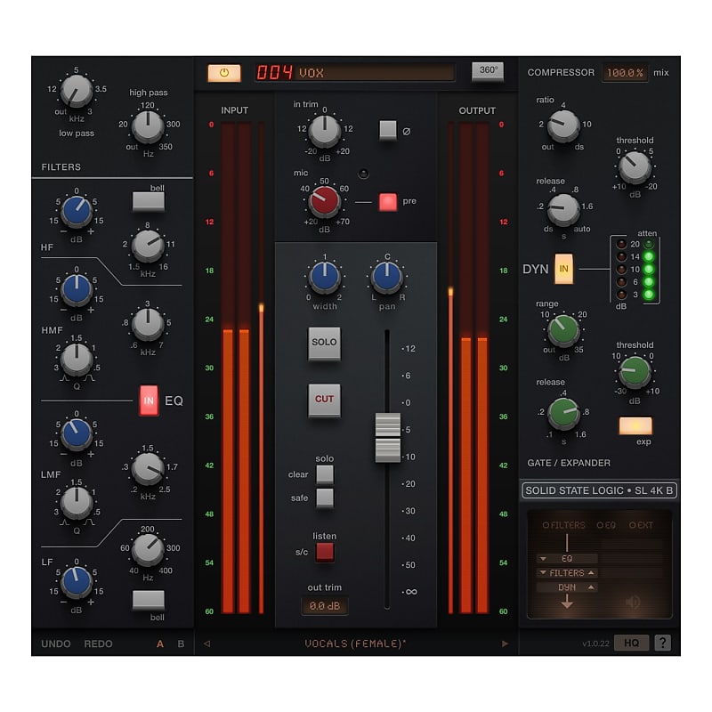 SSL Solid State Logic 4K B, Native Channel Strip (iLok | Reverb