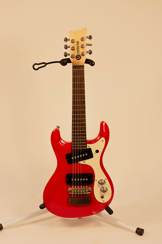 Rare Mosrite MINI Red 1990 with an original gig bag. | Reverb Canada