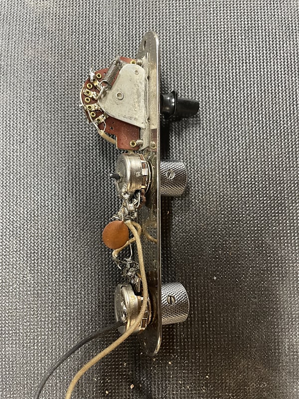 Fender Telecaster 1964 full loaded control plate with vintage | Reverb