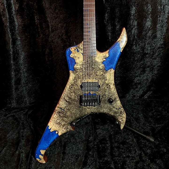 TWS (TW Smith) Guitars Spitfire Baritone Buckeye Burl Warrior | Reverb
