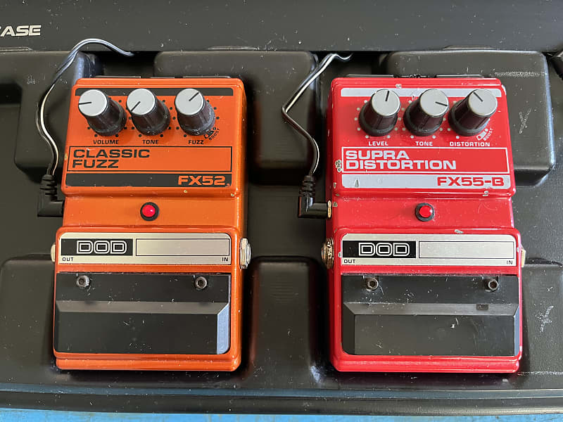 DOD 6-space Pedalboard Road Case with 2 DOD Effects Pedals | Reverb