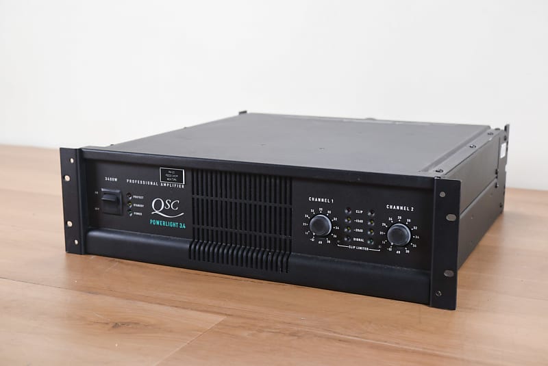 QSC PowerLight 3.4 2-channel Power Amplifier (church owned) | Reverb