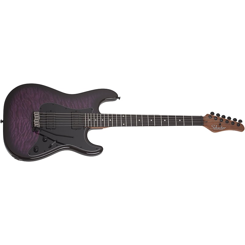 Schecter Traditional Pro Guitar, Ebony Fretboard, Transparent | Reverb