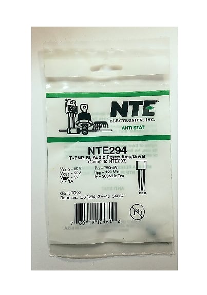 NTE294 Transistor New in Sealed Package | Reverb